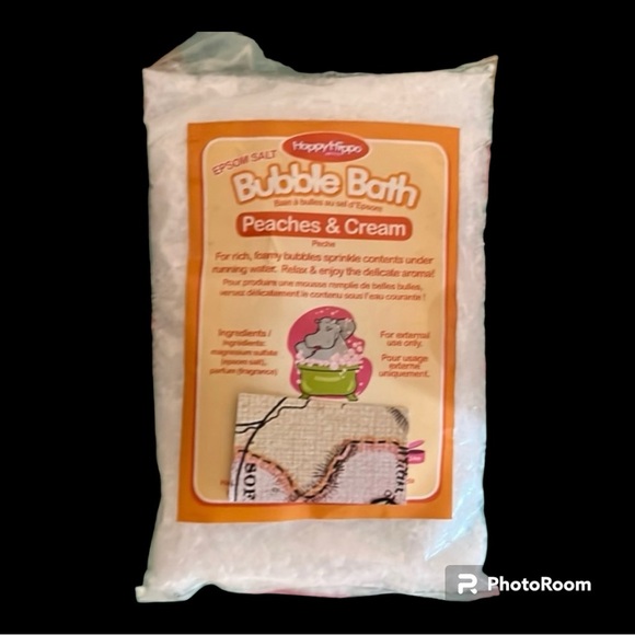Happy Hippo Bath | Bath & Body | Nwt Happy Hippo Bath Co Epsom Salt Bubble Bath Peaches Cream ...